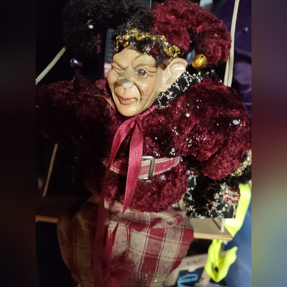 Other | Rare Scary Weird Creepy Circus Clown Winking Jester Figurine On ...